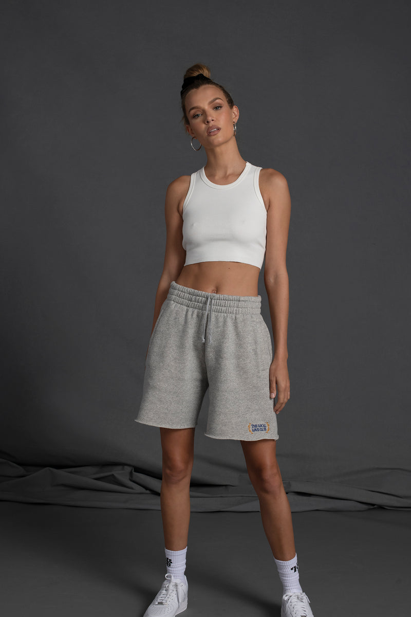 LOVER'S UNIFORM RIB TANK IN WHITE – The Local Love Club